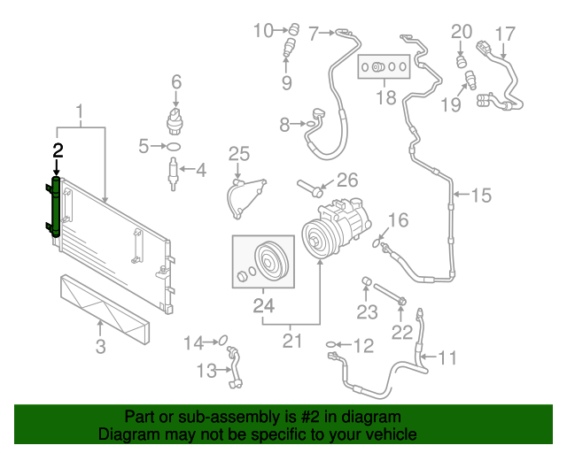 2008-2018 Audi A/C Receiver Drier 8K0-298-403-A | OEM Parts Online