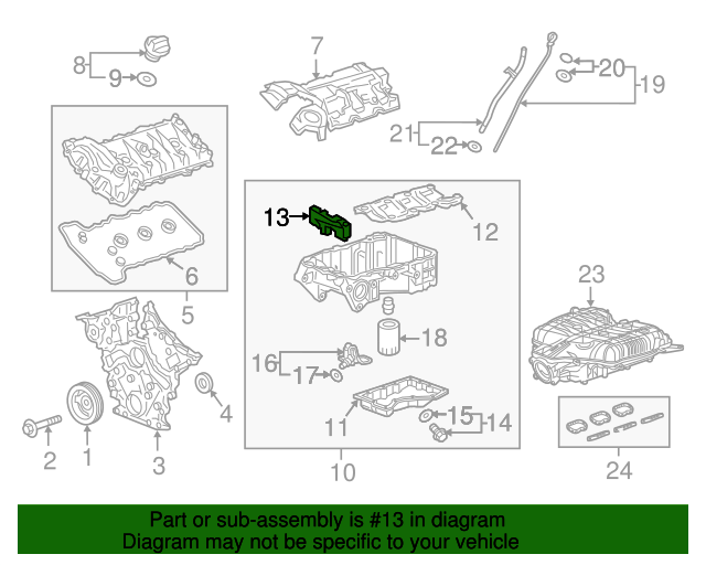 12652616 - Engine Oil Pan Baffle 2016-2024 GM | Gateway Buick GMC Parts