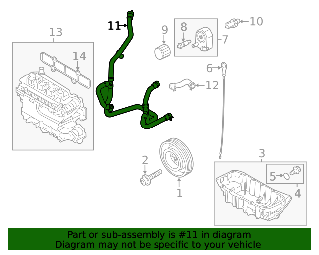 LX6Z-8C289-A - Water Hose Assembly 2020-2024 Ford | Ford OEM Parts Direct