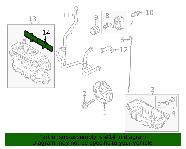 2023 Ford Escape Intake Manifold Seal P2GZ-9E936-A | OEM Parts Online