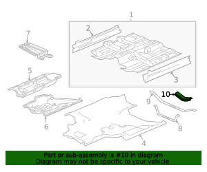 74671-TMA-H00 - Brace, Front Floor (Front) 2020 Honda CR-V | Honda ...