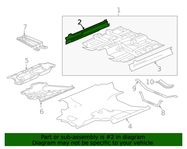 2017-2019 Honda CR-V Sill, R Front Inside 65140-TLA-305ZZ | OEM Parts ...