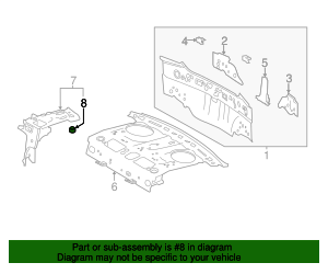 2002-2019 Toyota Pkg Tray Support Grommet 90541-11010 | Toyota Parts Center