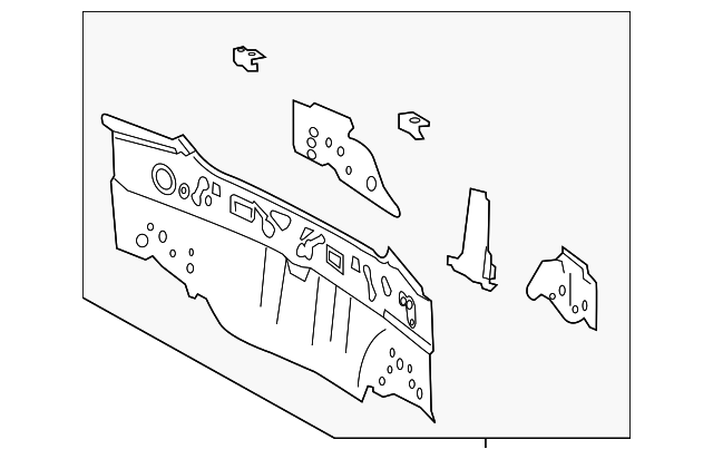 58307-02350 - Rear Body Panel 2014-2019 Toyota Corolla | Ourisman ...