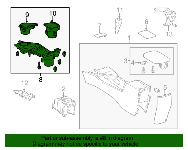 2016-2018 Toyota RAV4 Upper Panel 58804-0R100-B2 | Toyota Parts Center