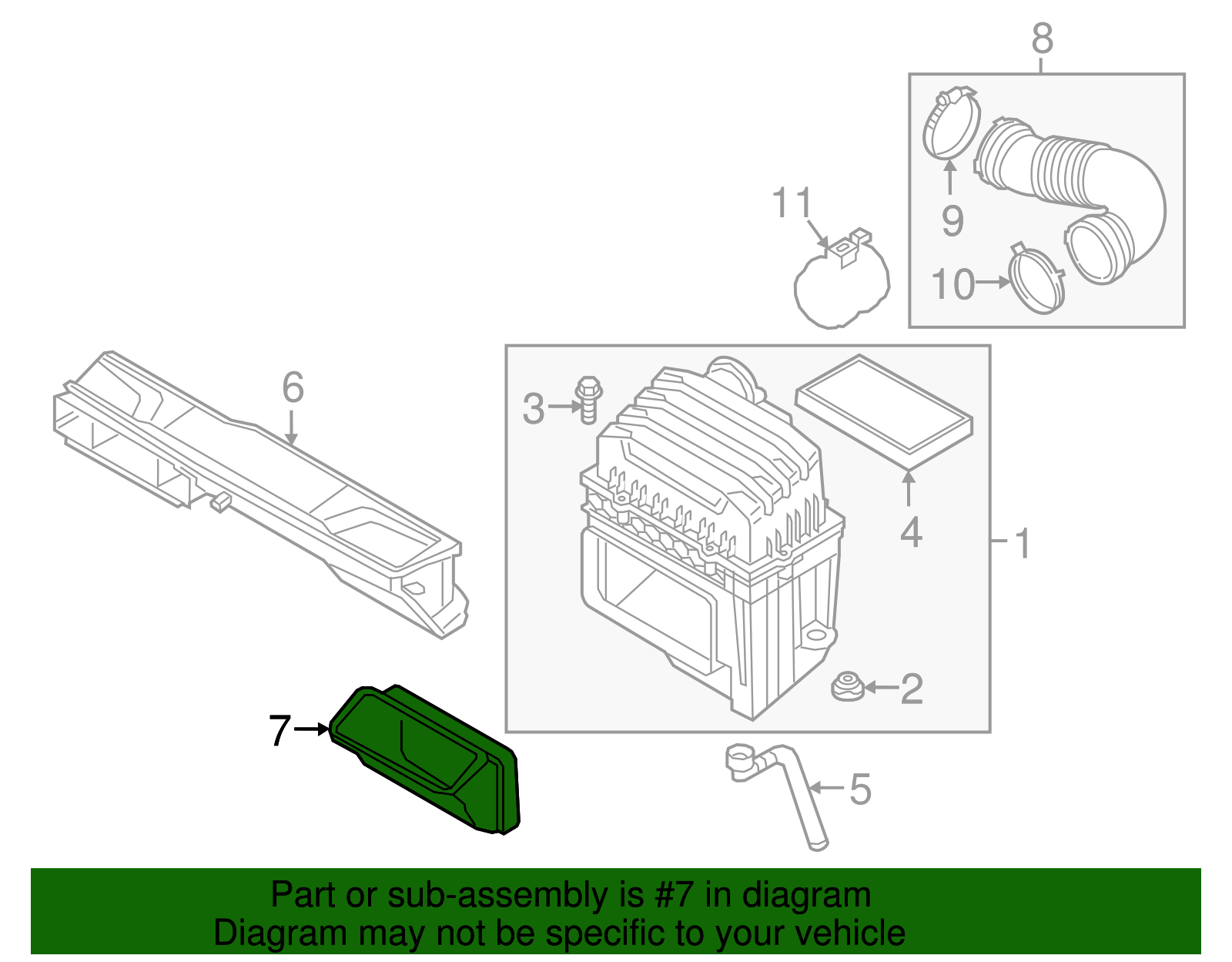 2018-2025 Volkswagen Intake Duct 3QF-129-618 | OEM Parts Online