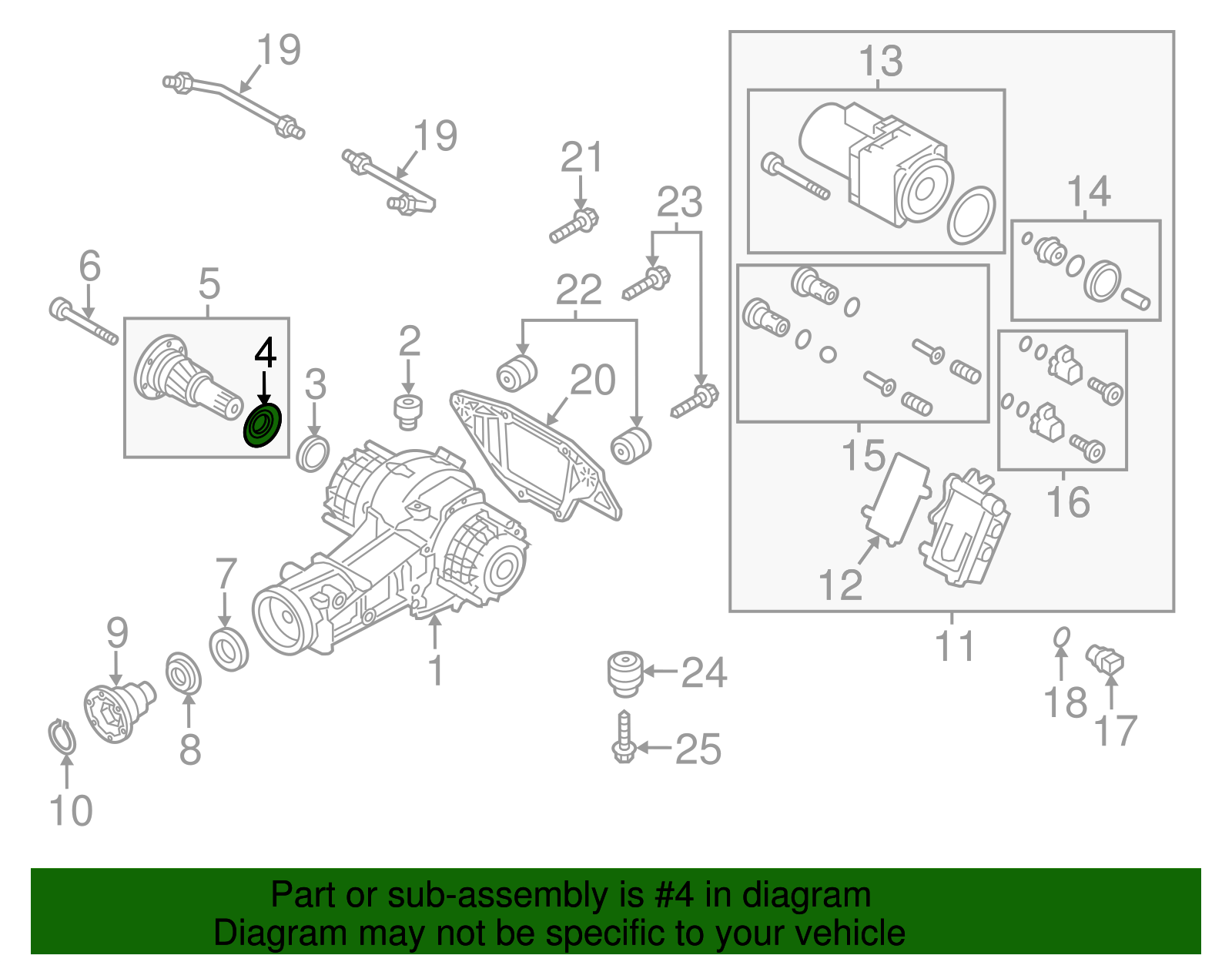 2010-2025 Audi Stub Shaft Seal 0BF-525-375 | TascaParts.com