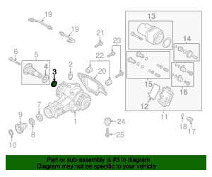 2006-2019 Audi Seal 02D-525-596-F | OEM Parts Online