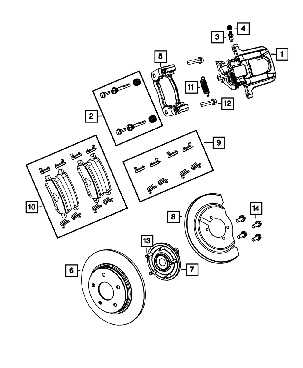 2009-2019 Dodge Journey Wheel Hub And Bearing, Left 68184745AB | Mopar ...