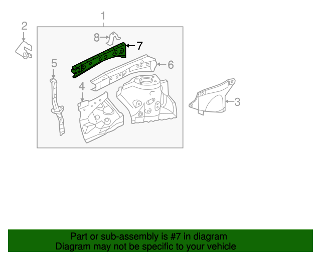 2015-2018 Toyota Upper Reinforced 53734-06090 | OEM Parts Online