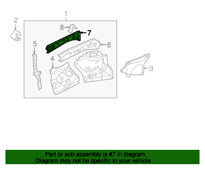 2015-2018 Toyota Upper Reinforced 53734-06090 | OEM Parts Online