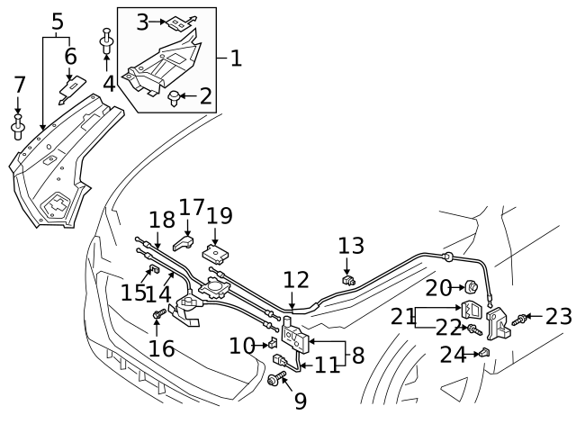 N-905-584-01 - Fender Filler Panel Rivet 2016-2023 Audi | Audi OEM Parts