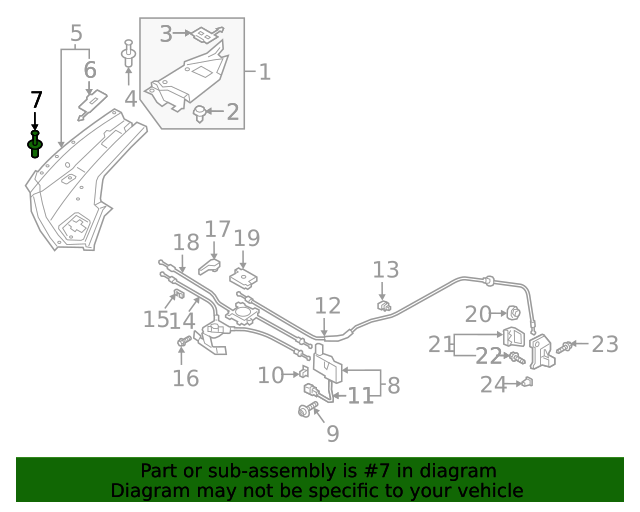 N-905-584-01 - Fender Filler Panel Rivet 2016-2024 Audi | Audi OEM Parts