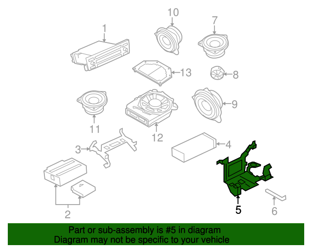 Genuine BMW 65-15-6-945-072 | Amplifier Mount Bracket | FREE Shipping ...