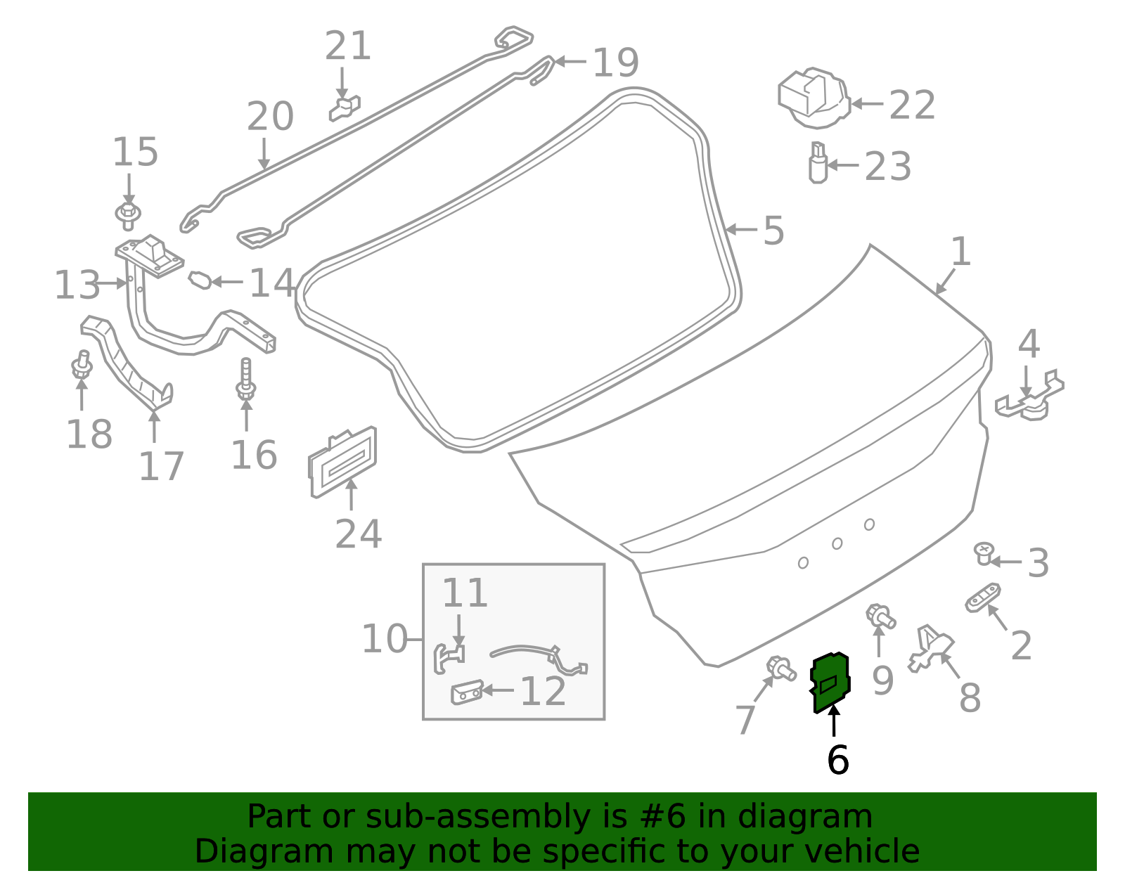 2013-2025 Nissan Trunk Lock Actuator Motor 84630-3TA0A | My Nissan Part