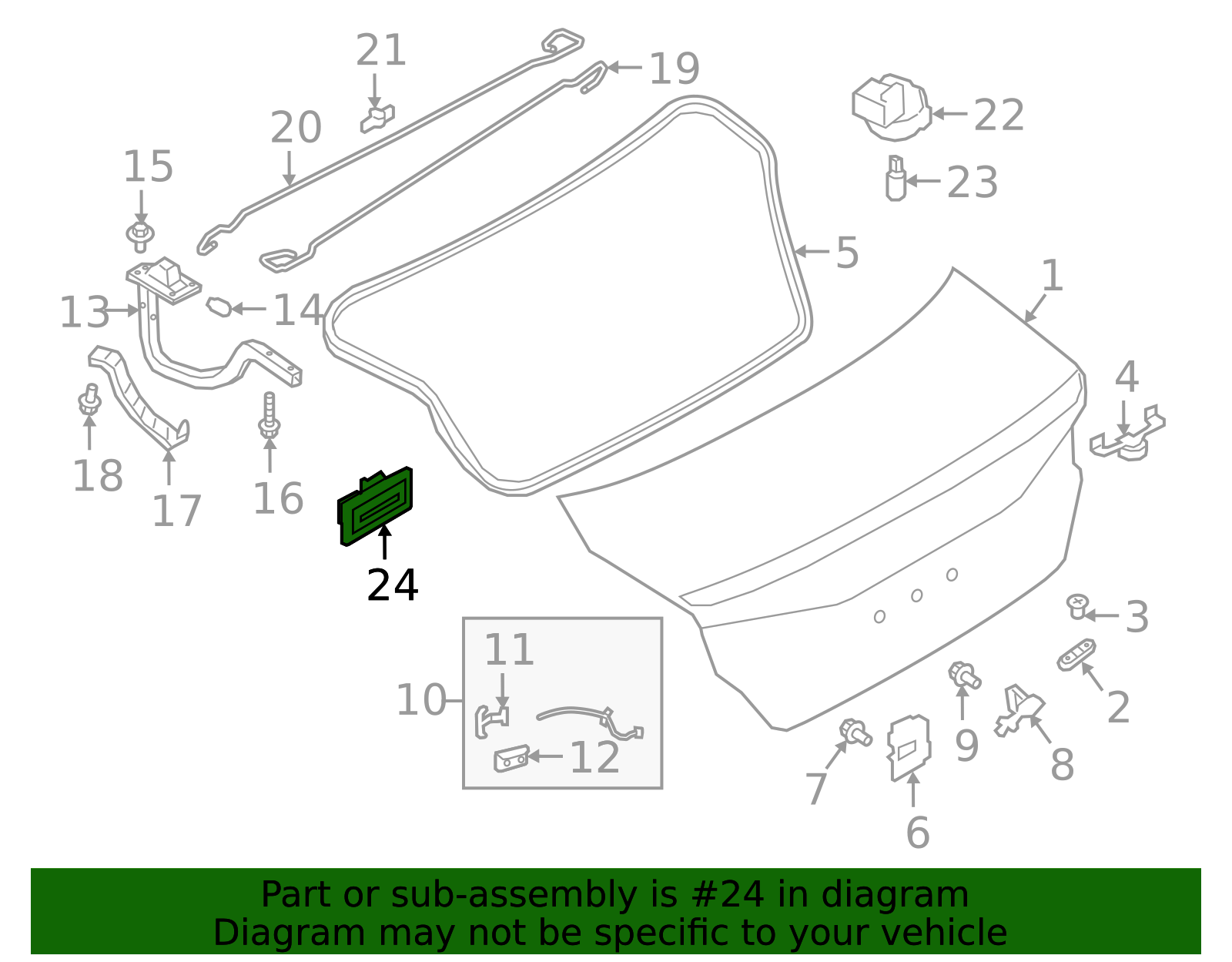 2019-2025 Nissan Trunk Lid Release Switch 25380-6CT0A | Sullivan ...