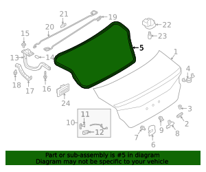 84830-9HE0A - Deck Lid Seal 2019-2024 Nissan Altima | AutoNation Parts