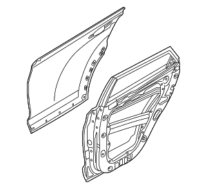 Genuine Door Shell for 2022-2024 Hyundai Tucson | Part# 76004-CW050 ...