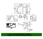 2007-2017 GM Power Steering Gear Outlet Hose 22915139 | TascaParts.com