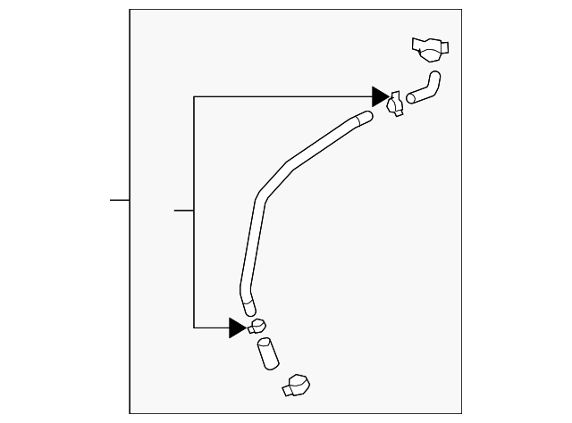 2009-2017 GM Power Steering Reservoir Line Hose 22913984 ...