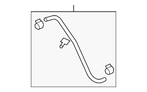 2009-2017 GM Power Steering Fluid Reservoir Inlet Hose 22847737 GM ...