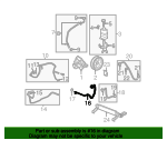 2007-2017 GM Power Steering Fluid Cooling Pipe 22915138 GM ...