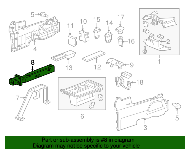 2015-2016 Honda CR-V Duct Assembly, Rear Vent (Left-Hand) 83485-T0A-H01 ...