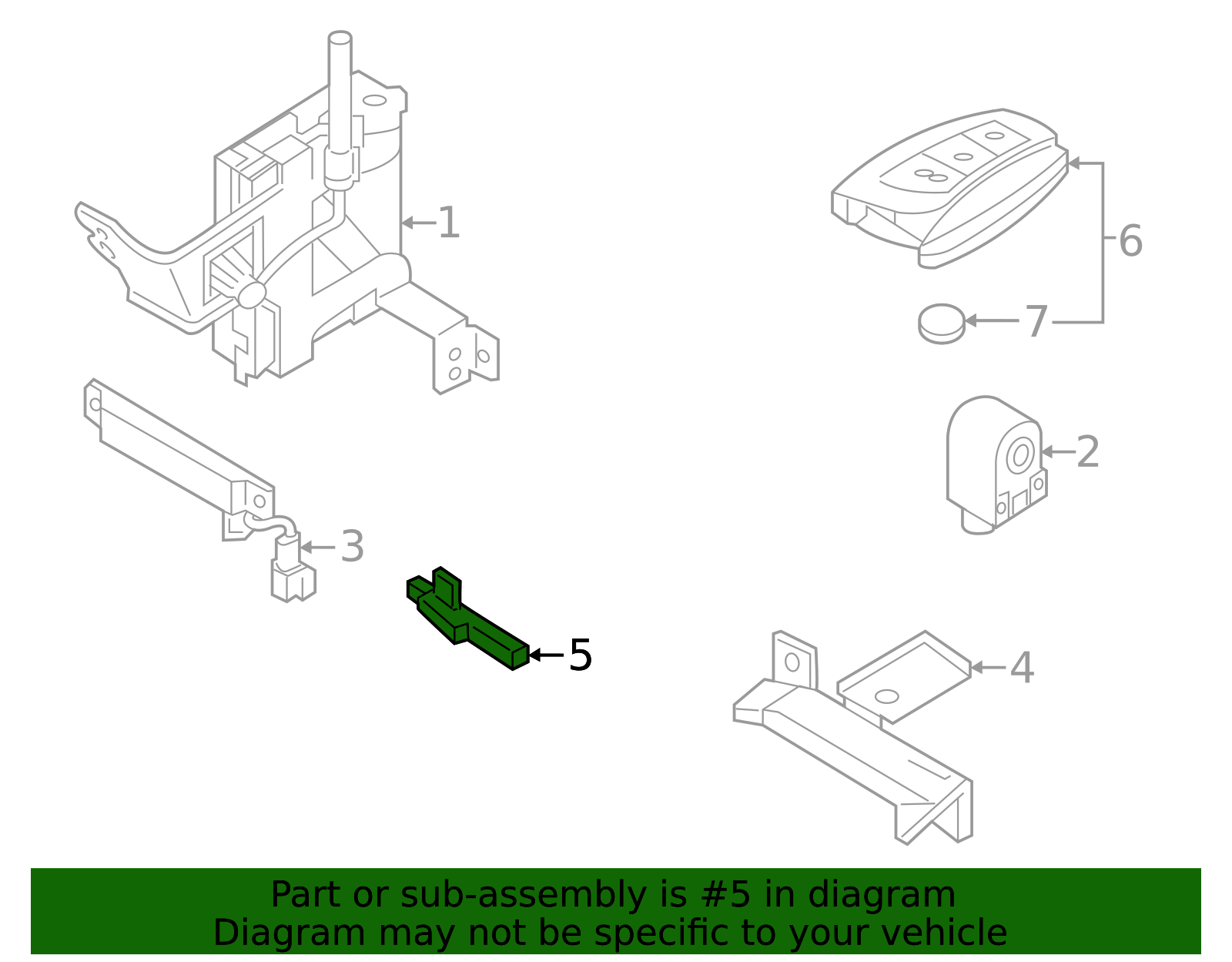 95460-T1010 - 2021-2024 Genesis - Antenna | Hyundai Parts Express