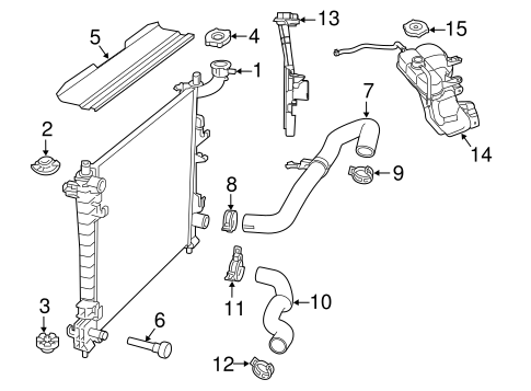 Radiator & Components for 2012 Jeep Grand Cherokee | TascaParts.com