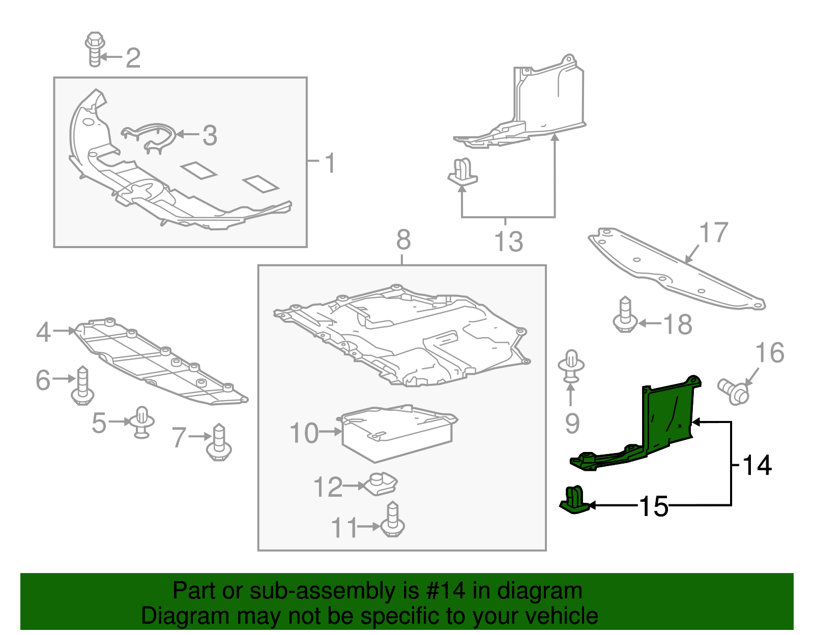 2019-2024 Toyota Side Shield 51444-02100 | OEM Parts Online