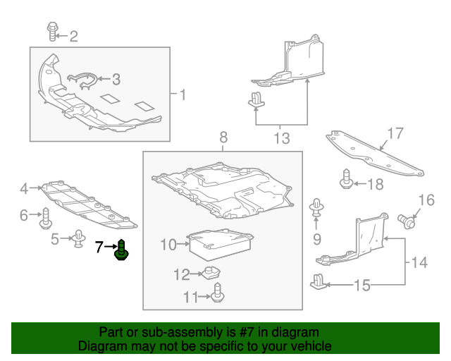 90119-A0451 - Under Cover Bolt - 2016-2022 Toyota | OEM Genuine Toyota ...
