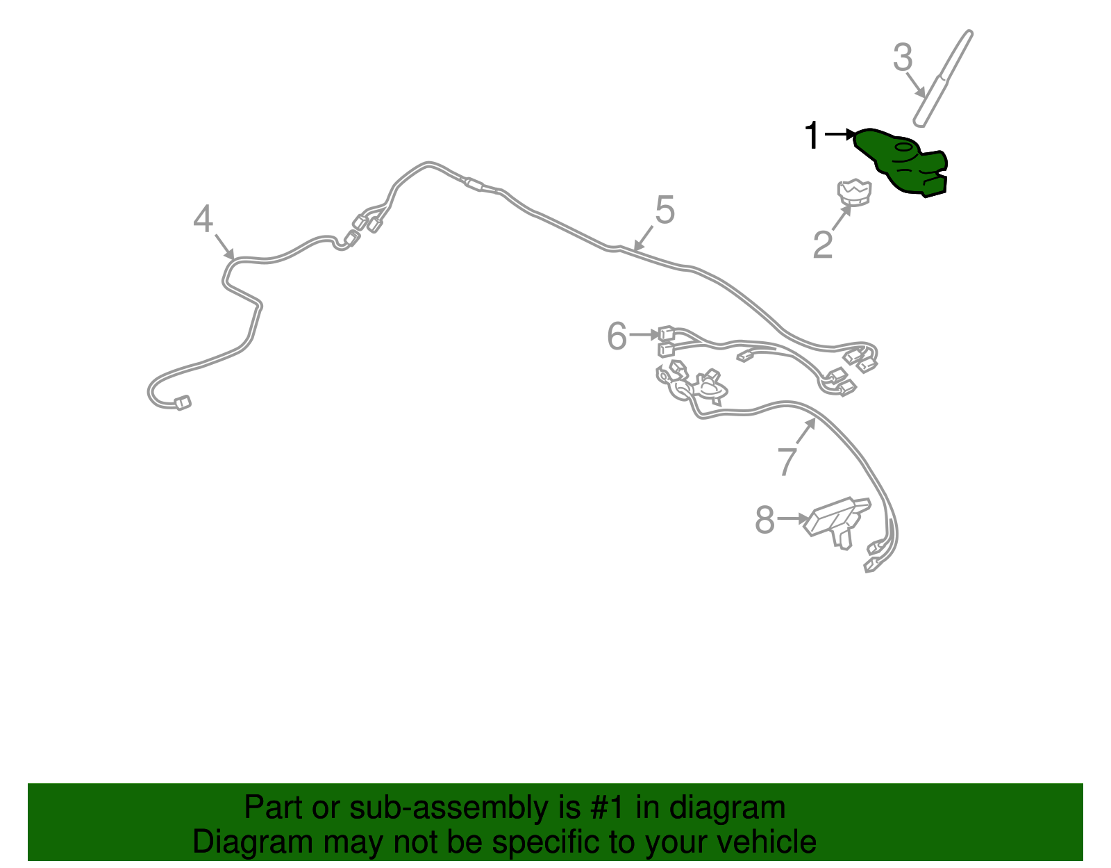 86760-76011-B0 - High-Quality Radio Antenna Base for 2011-2013 Lexus ...