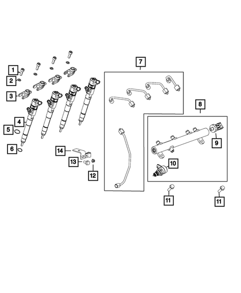 Fuel Rail and Injectors for 2017 Ram ProMaster 2500 | Wholesale MOPAR