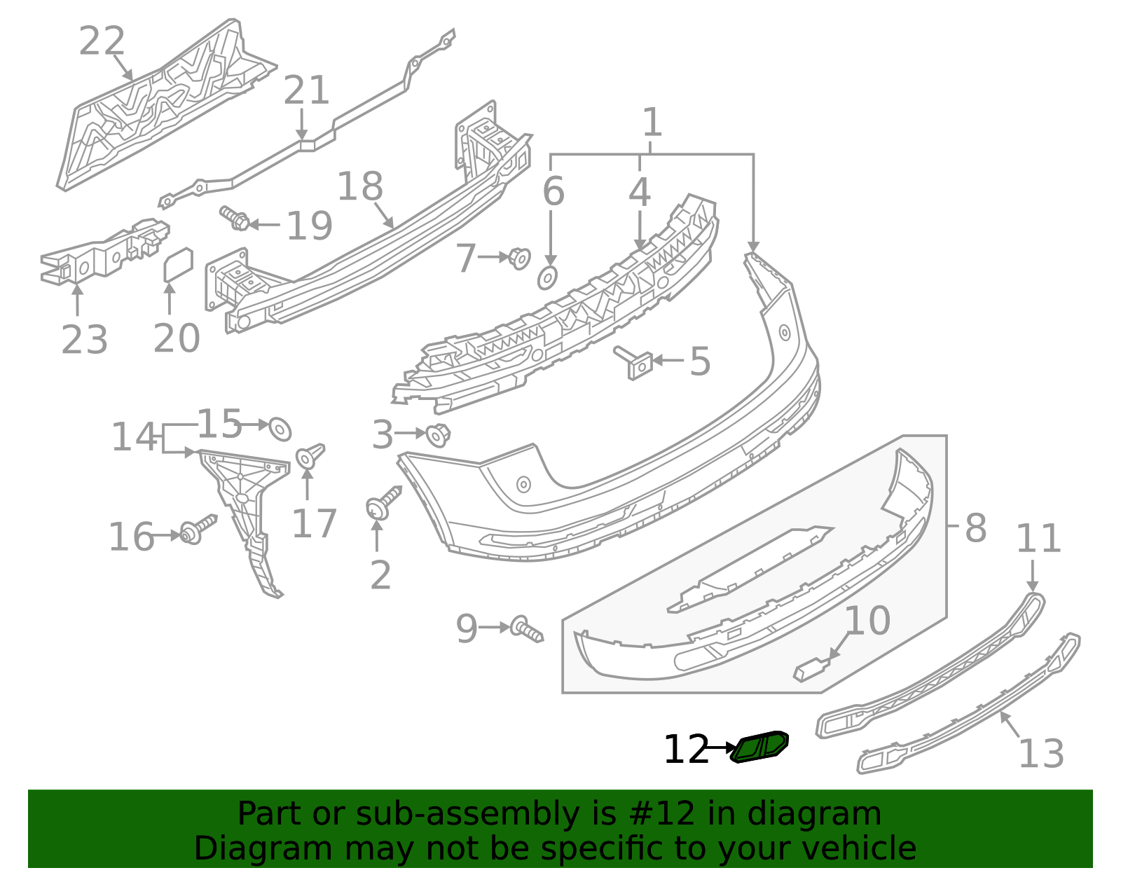 80A-807-319-C - Bumper Cover Spacer Panel 2018-2020 Audi | AutoNation Parts