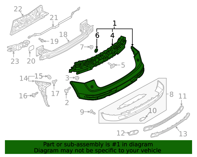 80A-807-067-C-GRU - Bumper Cover 2018-2020 Audi | AutoNationParts.com