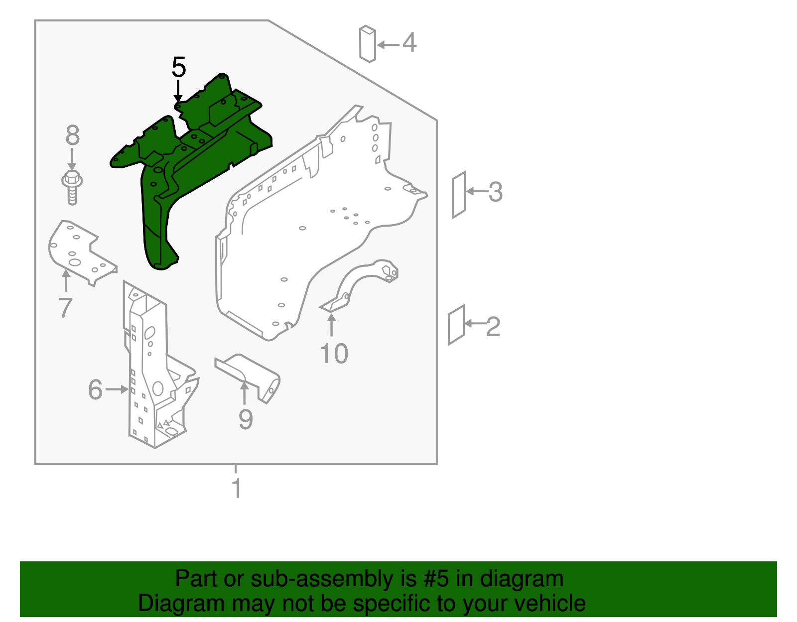 2017-2024 Nissan TITAN Upper Rail F4180-EZ4MA | Nissan RVA