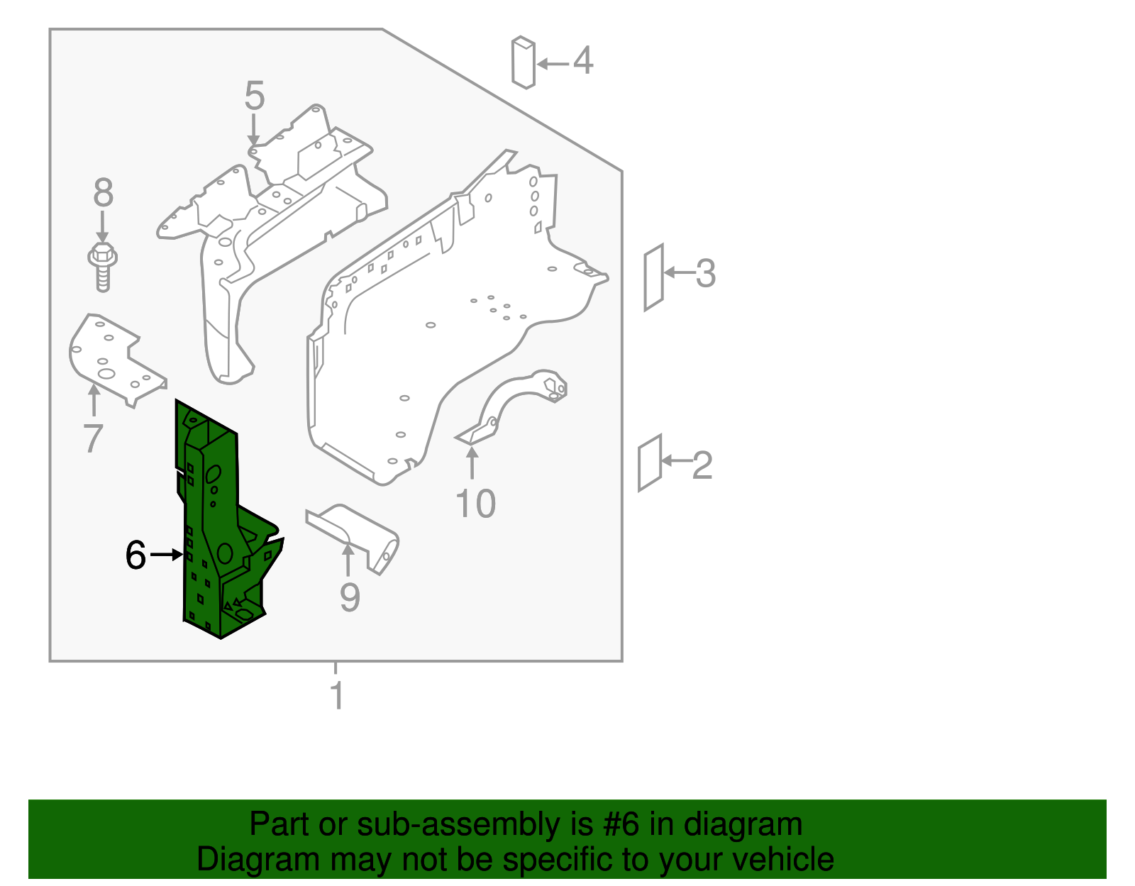 2017-2024 Nissan TITAN Vertical Support F2521-EZ4MA | Sullivan Brothers ...