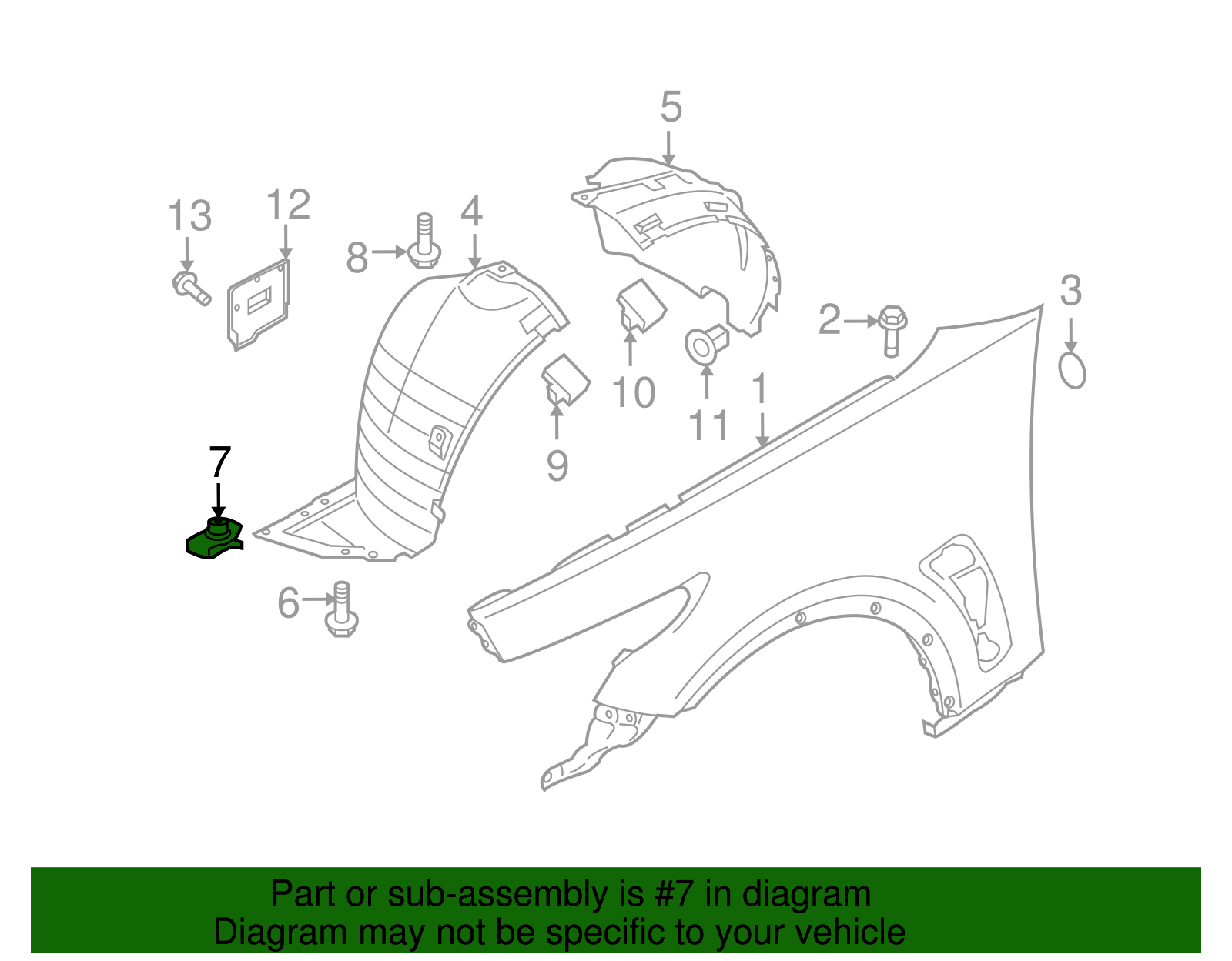 2002-2020 Infiniti Fender Liner U-Nut 08913-6365A | INFINITI OF WEST ...