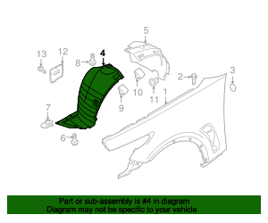 63844-1CA0A - Fender Splash Shield 2009-2017 Infiniti | AutoNationParts.com