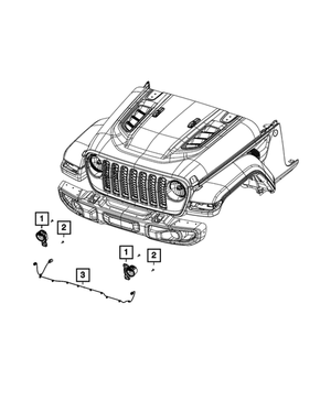 2017-2020 Jeep Front Fog Lamp, Right 68304048AF | Mopar eStore