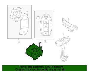 285F5-1AA0A - Control & Sensor 2009-2014 Nissan Murano | Nissan Parts ...