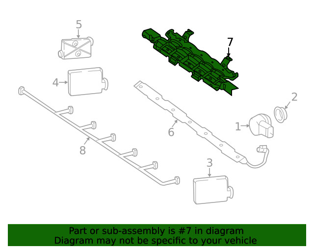 253-885-99-02 - Liftgate Motion Sensor Bracket 2020-2023 Mercedes-Benz ...