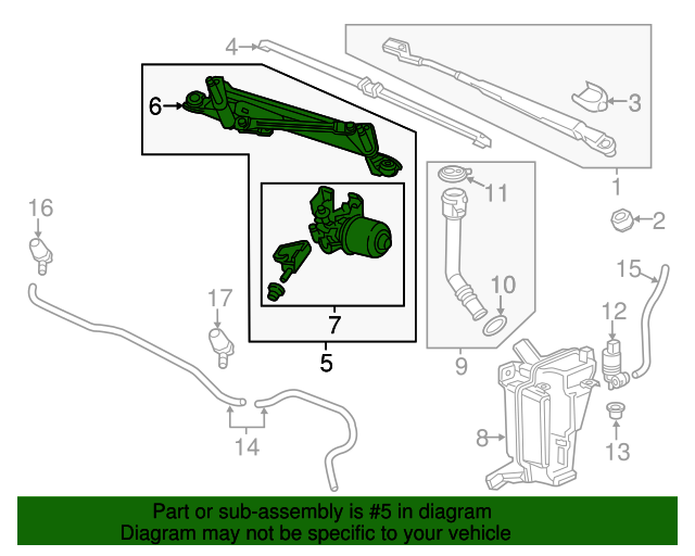 2015-2022 Chevrolet Trax Windshield Wiper System Module 42333713 GM ...