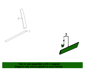 2018-2024 Chevrolet Equinox Molding 84853272 GM | GMPartsDirect.com