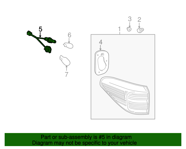 2010-2015 Lexus Socket & Wire 81555-48240 | OEM Parts Online