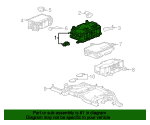 2014-2016 Chevrolet Spark EV Drive Motor Generator Power Inverter ...