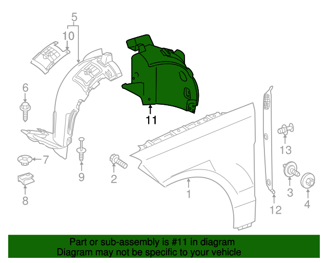 166-884-76-22 - Rear Fender Liner 2013-2019 Mercedes-Benz | Mercedes ...