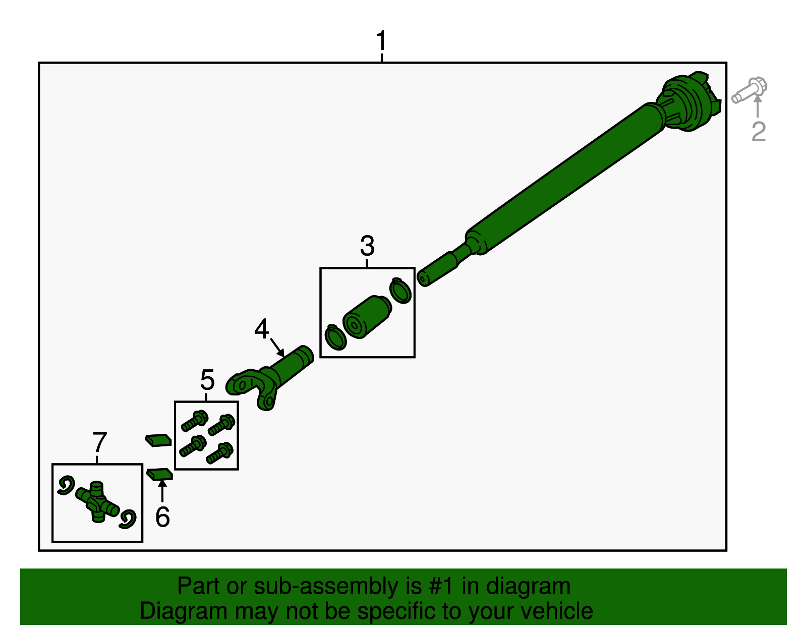Genuine OEM Ford Part - Drive Shaft HC3Z-4A376-B | Genuine OEM Ford ...
