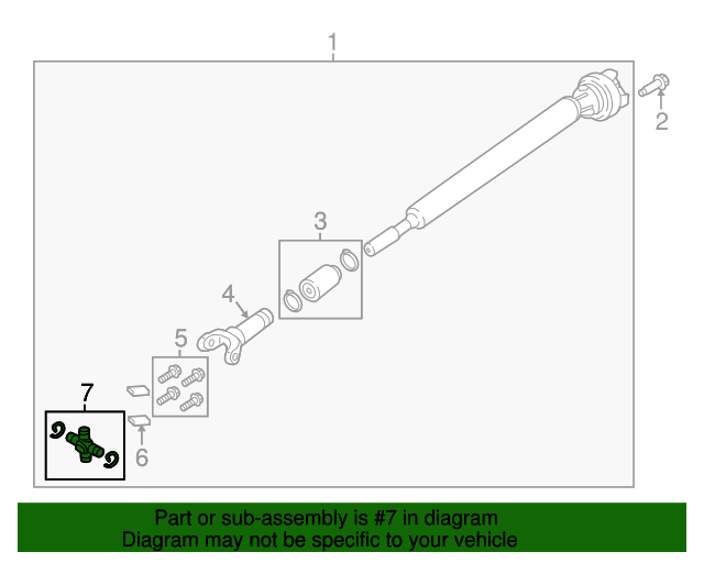 2017-2024 Ford Universal Joints HC3Z-4635-C | Varsity Ford