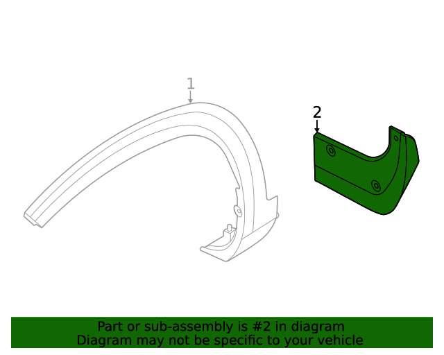 86831-Q5000 - Mud Guard 2021-2022 Kia Seltos | Kia.Parts Store